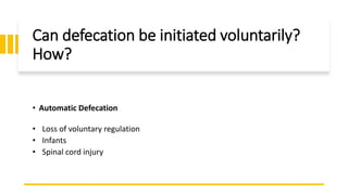 Motility of large intestine_Mass movement and defecation | PDF