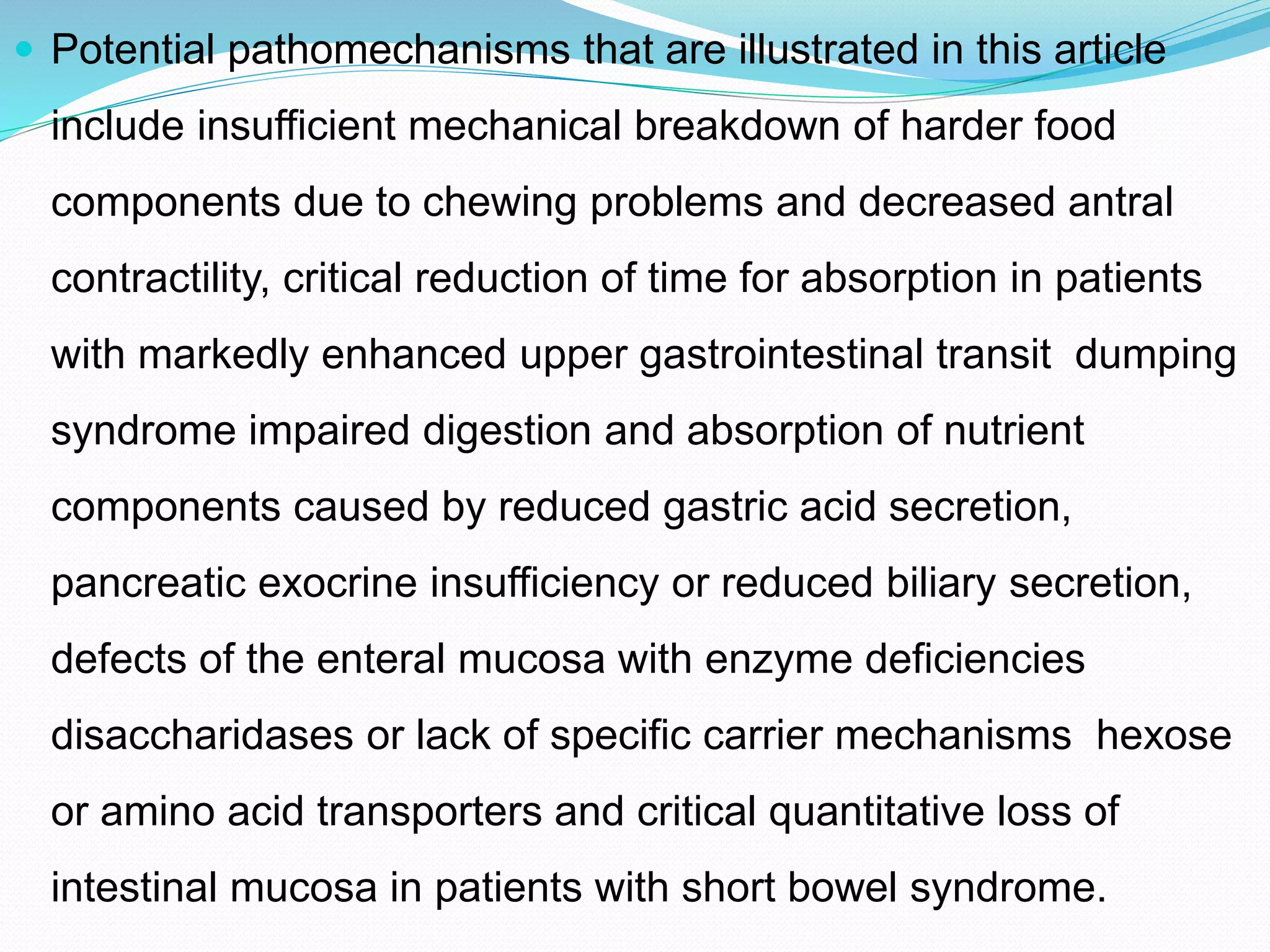 Motility OF SMALL INTESTINE, Malabsorbtion and diarrhoea.pptx