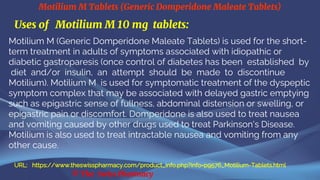 Motilium M Tablets (Generic Domperidone Maleate Tablets) | PDF