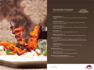 Moti Mahal Delux - Tandoori Trail Restaurant Menu | PPTX