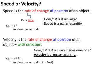 Describing Motion | PPTX