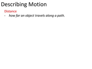 Describing Motion | PPTX