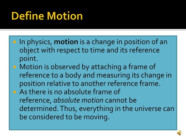 Motion, class 9 | PPTX