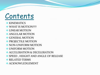 Motion 16 slides presentation | PPT