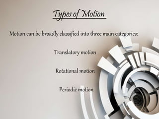 MOTION Class IX PowerPoint Presentation | PPTX