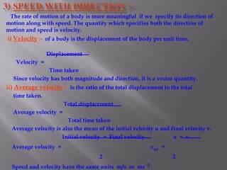 Motion | PPT | Physics | Science