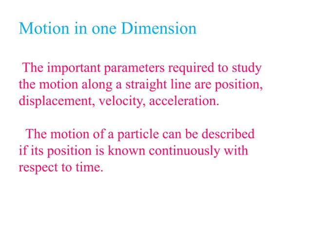 Motion | PPTX | Physics | Science