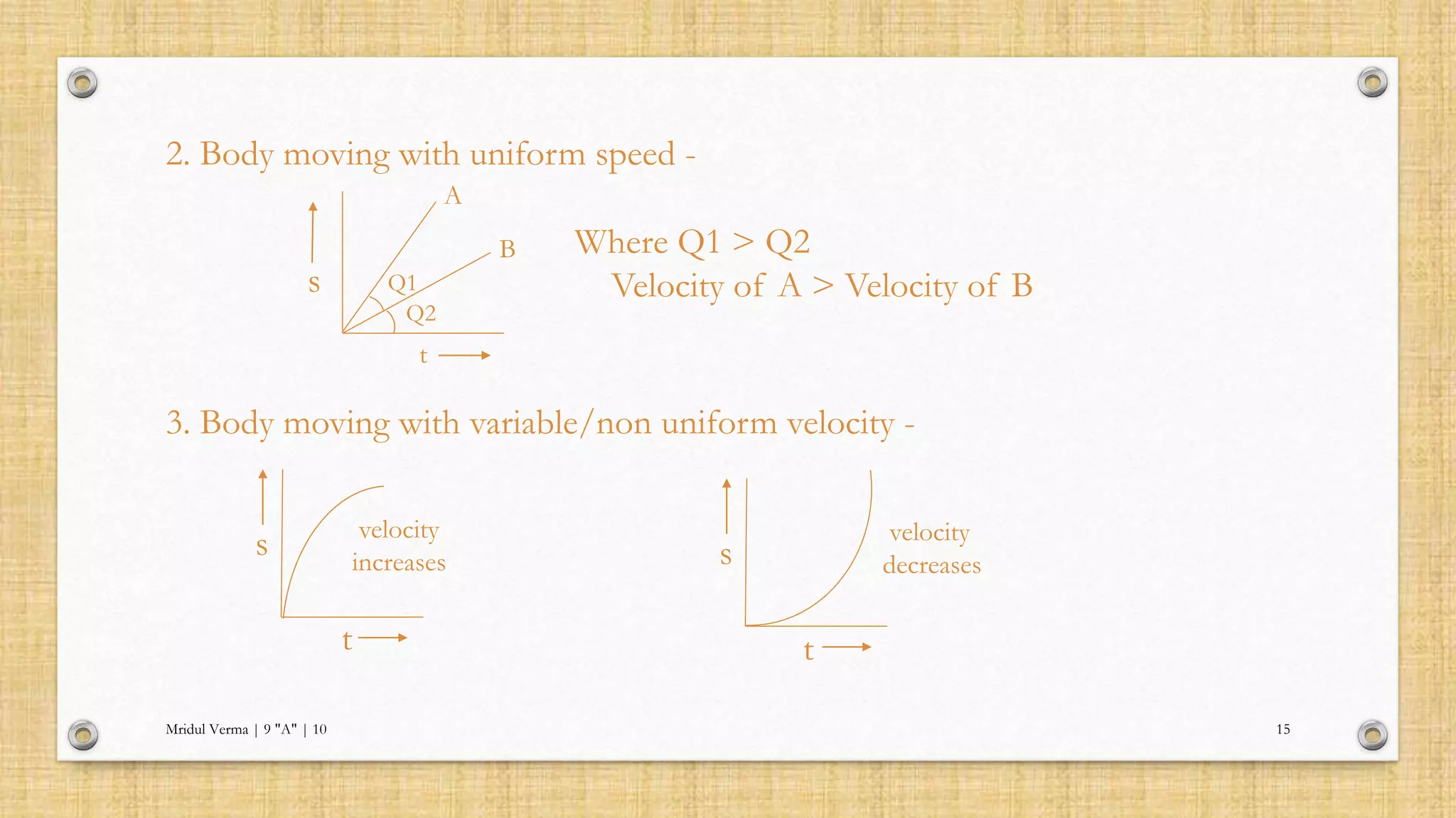 Motion ppt for class 9 | PPTX