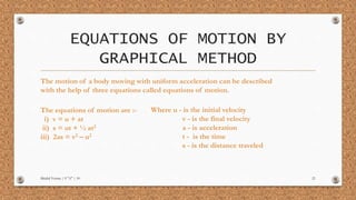 Motion ppt for class 9 | PPTX | Physics | Science