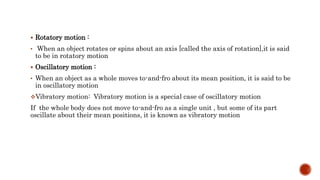 Motion (7th standard) | PPTX
