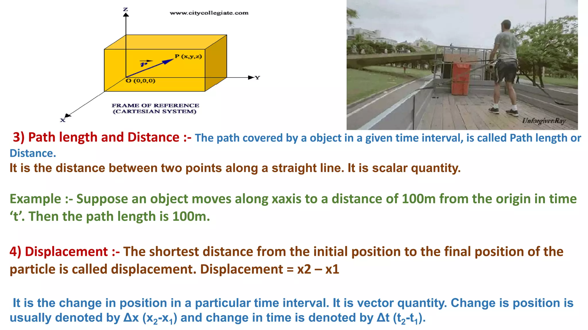 Motion in a straight line(part 1) | PPT