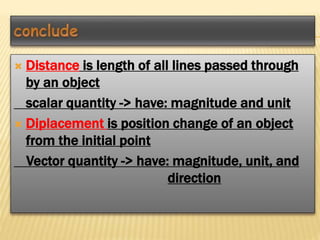motion, distance displacement speed and velocity | PPTX | Physics | Science