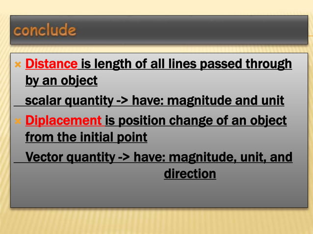 motion, distance displacement speed and velocity | PPTX | Physics | Science