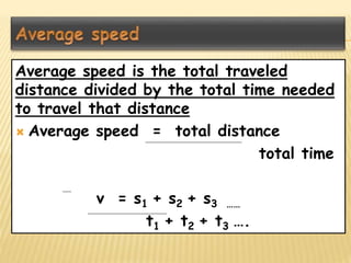 motion, distance displacement speed and velocity | PPTX | Physics | Science