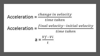 MOTION. SPEED. DISTANCE. VELOCITY. DISPLACEMENT. ACCELERATION | PPTX