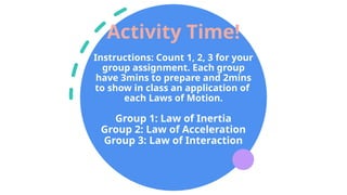 Science 8 - Newton's Three Laws of Motion | PPT