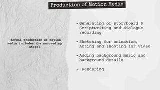 Motion Information and Media-What is Motion Media | PDF
