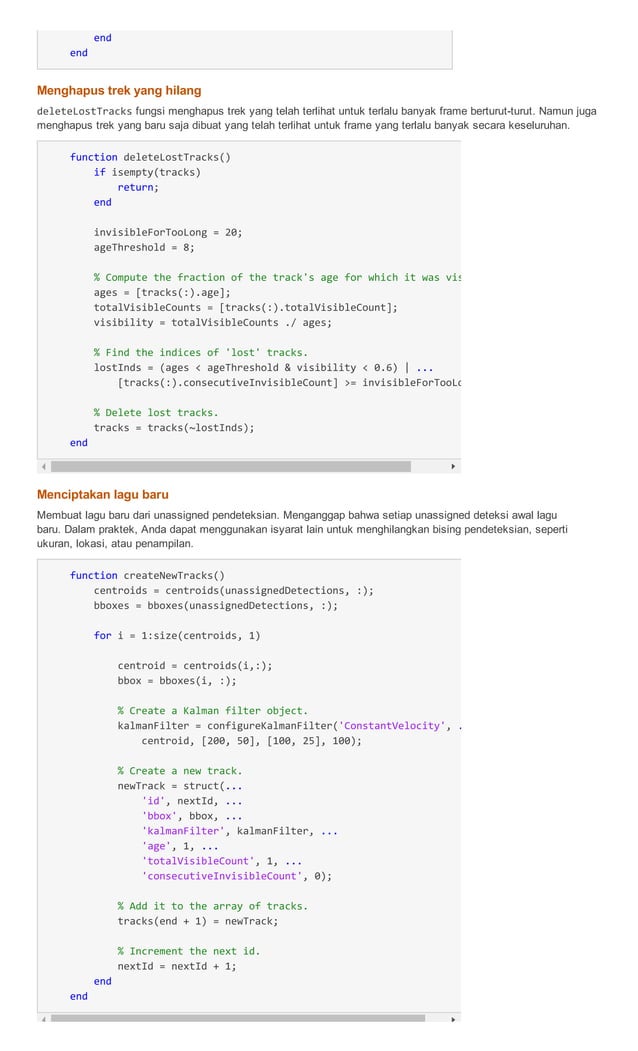 Motion based multiple object tracking - matlab & simulink example | PDF