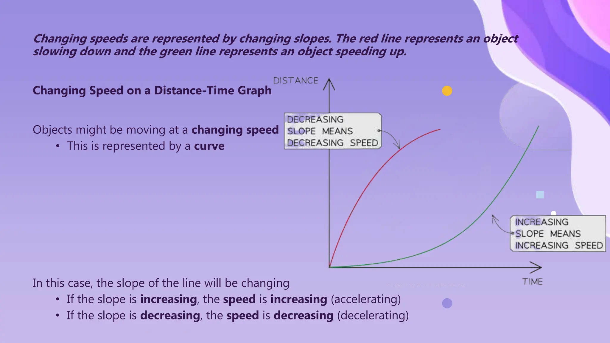 Motion - Distance time graphs and speed time graphs.pptx