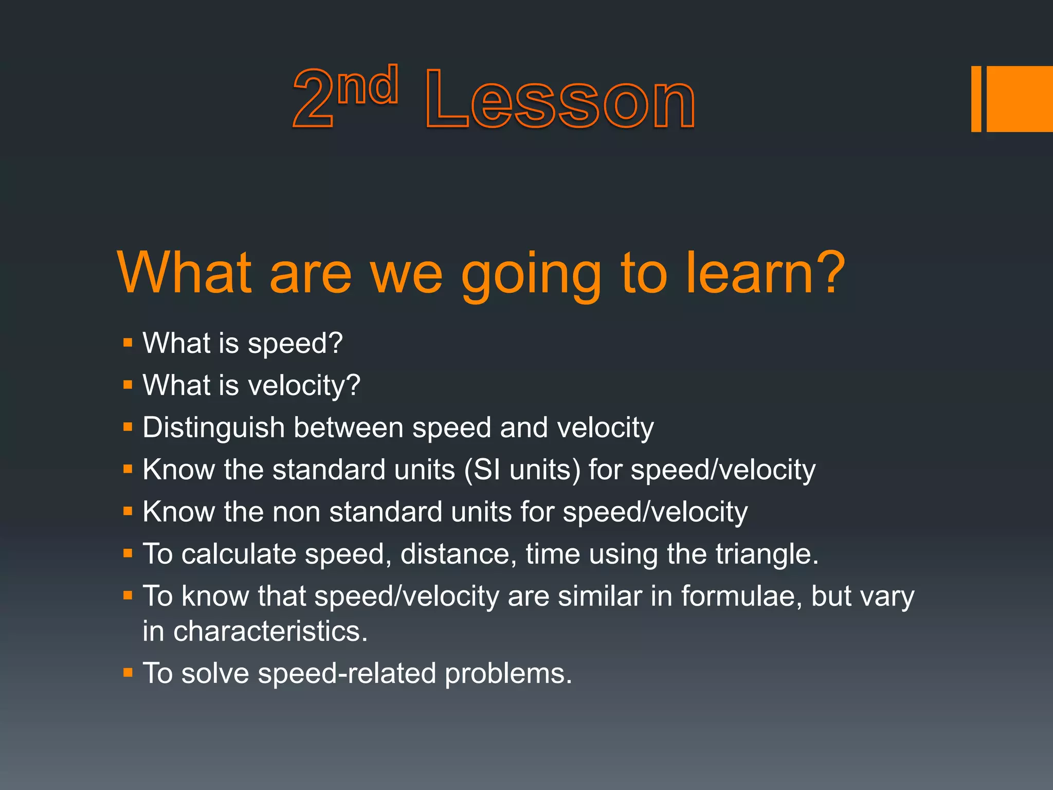 Physics - Motion (Grade 9 & 10) | PPTX