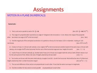 Chapter 3 motion in plane class 11 CBSE. | PPTX