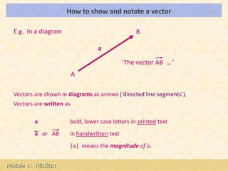 Motion 5 vectors introduction (shared) | PPTX
