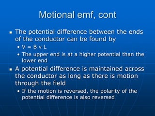 Motional electromotive force | PPT