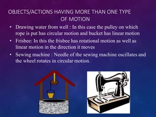 Motion and its types | PPTX