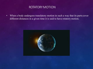 Motion and its types | PPTX