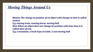 MOTION_AND_MEASUREMENT, Tpes of MotionPPT.pptx