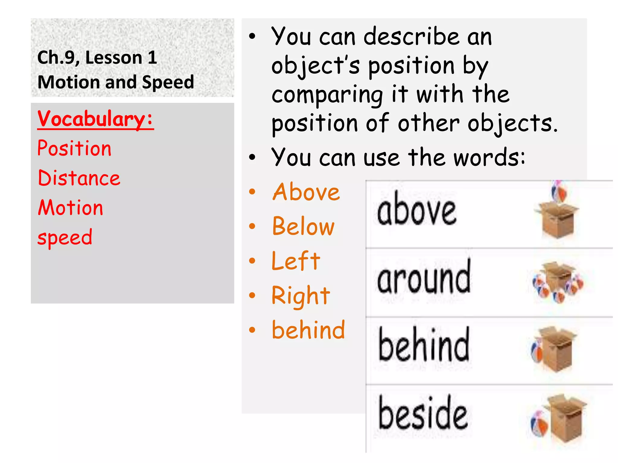 Motion and speed g3 | PPTX