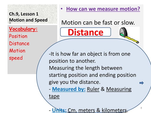 Motion and speed g3 | PPTX