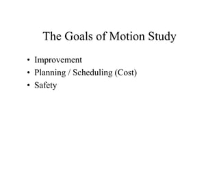 Motion and time study | PPT