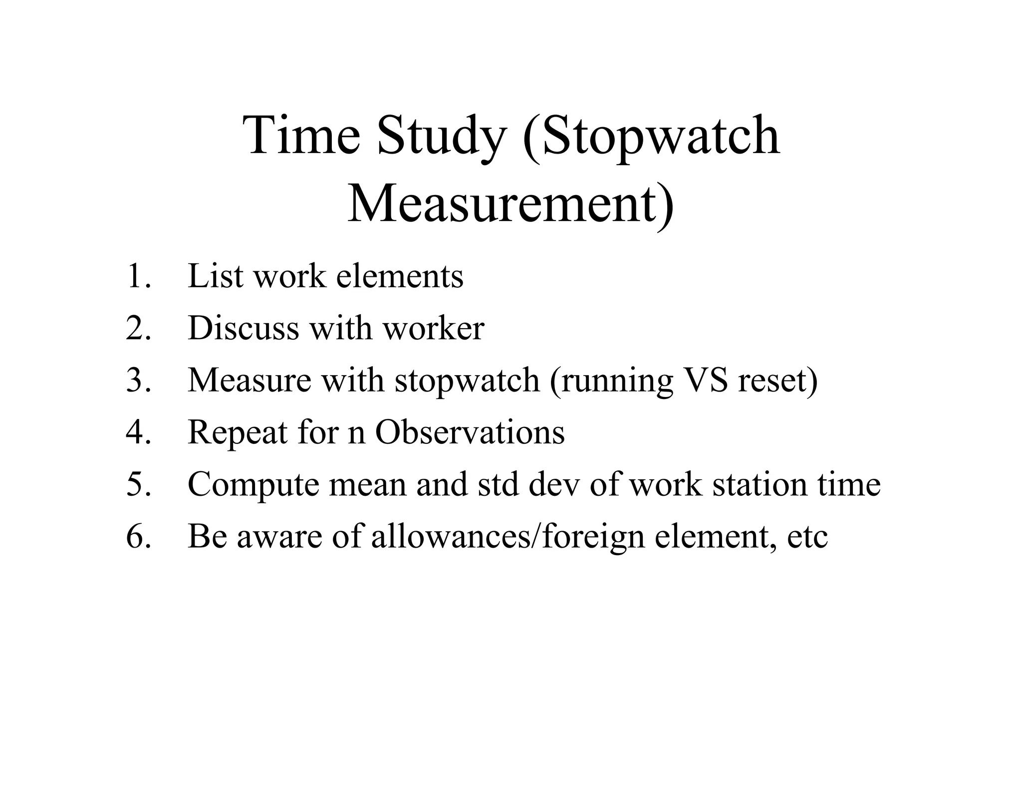 Motion and time study | PDF