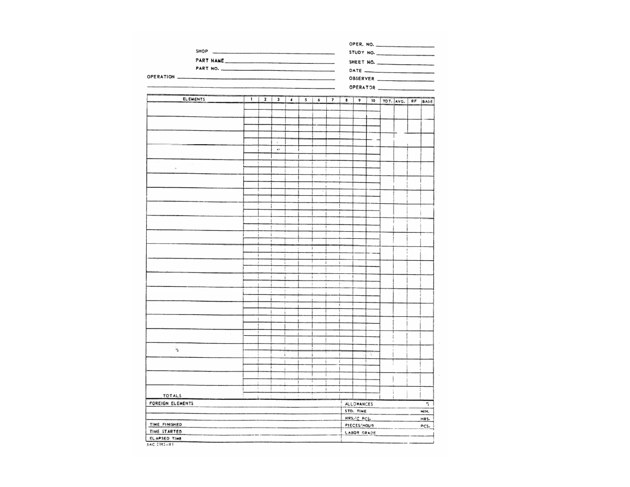 Motion and time study | PDF