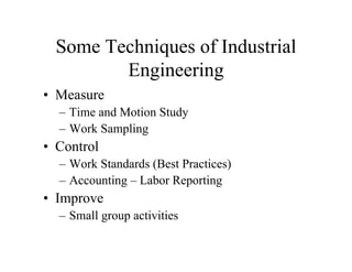 Motion and time study | PDF