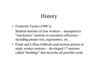 Motion and time study | PDF