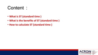 Motion and time study english | PPTX | Business | Business and Finance