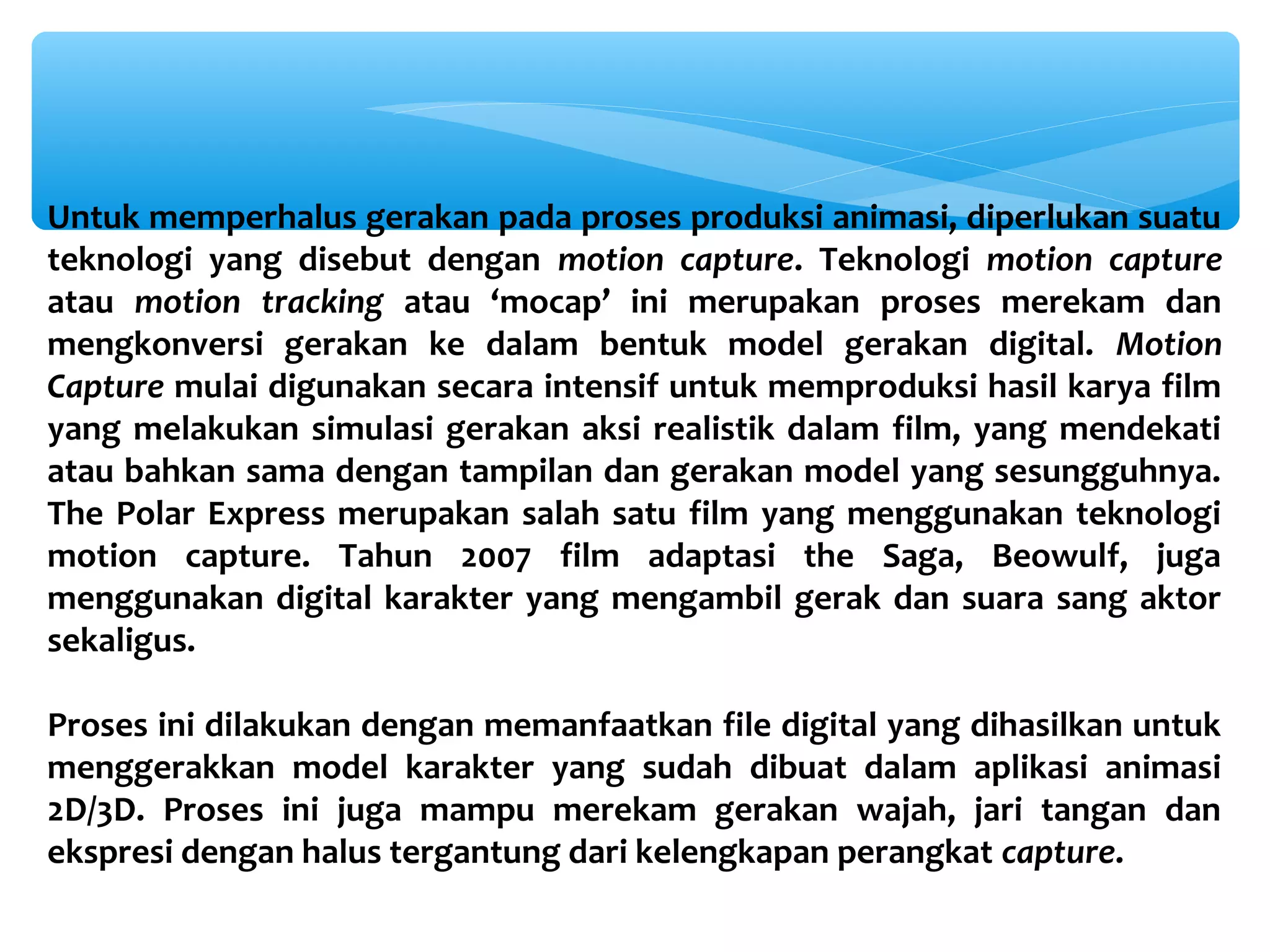 Motion capture | PPT