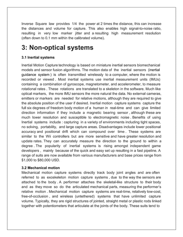 Motion capture process and systems | PDF