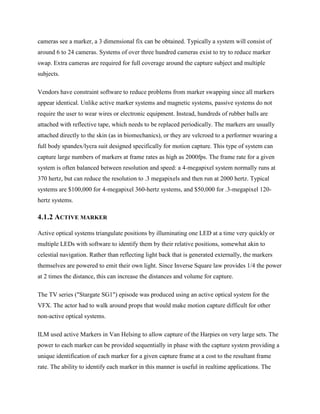 Motion capture technology | PDF