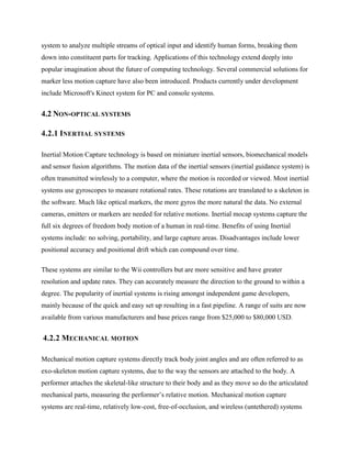 Motion capture technology | PDF