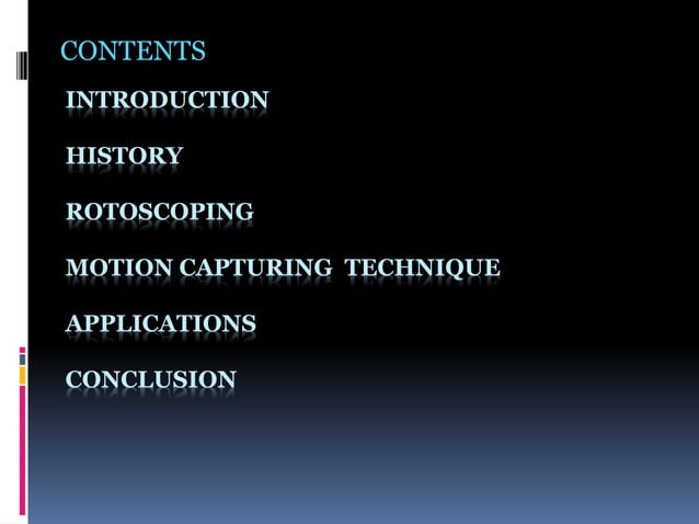 Motion Capturing Technology Pptx Computer Animation Computer Software And Applications