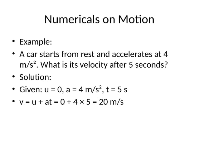 Motion Class 9 Physics notes for exams.pptx
