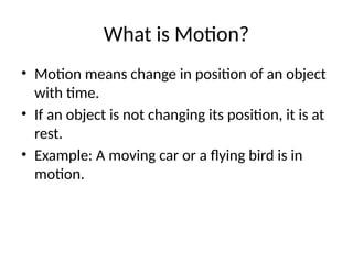 Motion_Class_IX_Presentation.pptx for exam. | PPTX