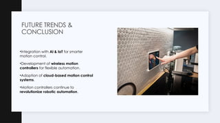 Motion Controllers for Robotics - Oracle Robotics | PPT