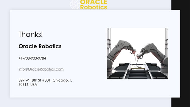Motion Controllers for Robotics - Oracle Robotics | PPT