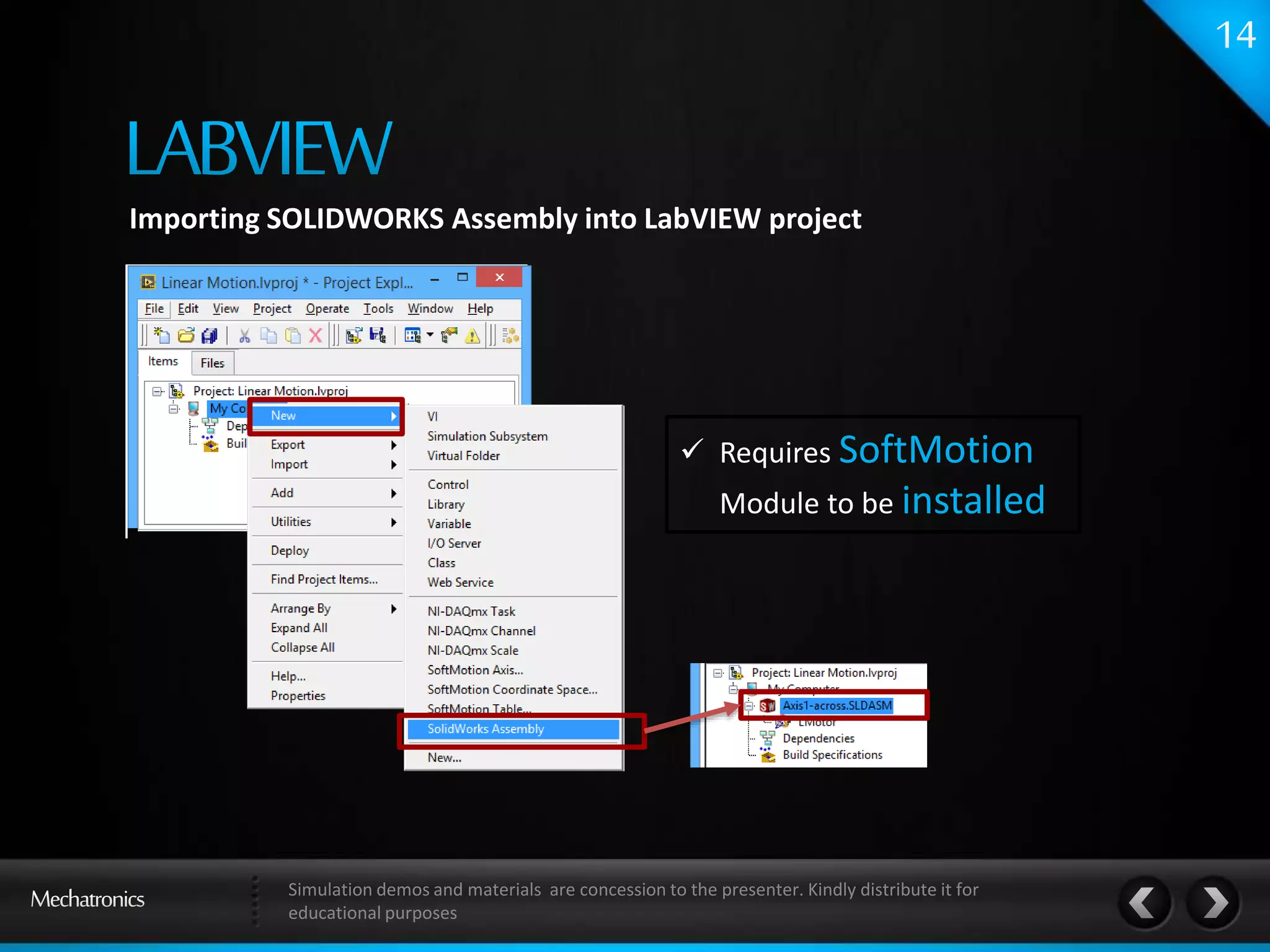 Motion Control with LabVIEW and SOLIDWORKS | PPTX