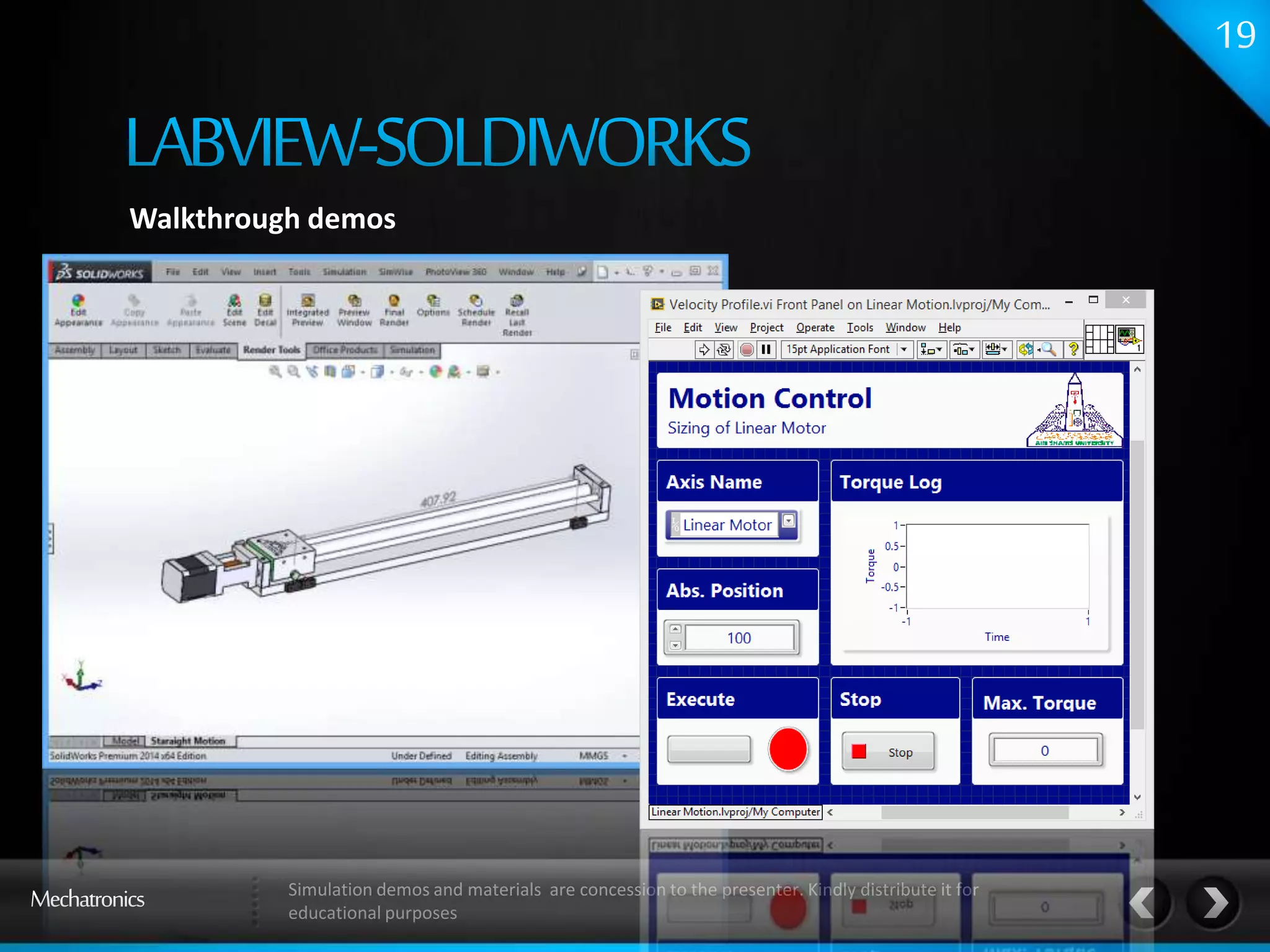 Motion Control with LabVIEW and SOLIDWORKS | PPTX