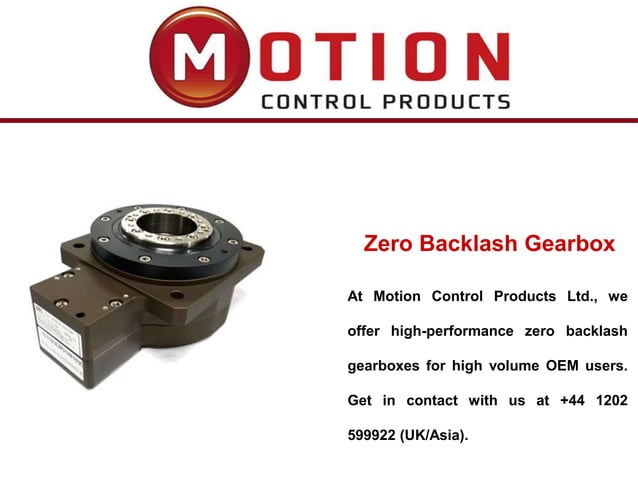 Zero Backlash Gearbox | PPT